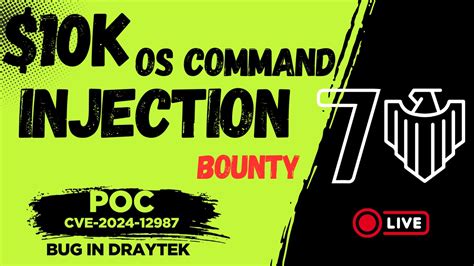 saurabh solanki on linkedin live 10k bounty os command injection poc 2025 cve 2024 12987