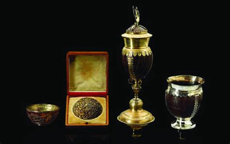 From Left To Right Nut Bowl 17th Century Silver Filigree Mounts Hair Download Scientific