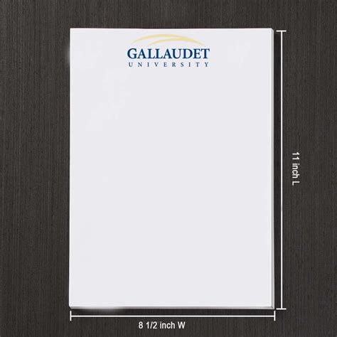 8 12 X 11 Notepad 50 Sheetstationery And Office