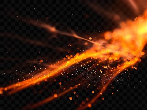 Premium Psd A Fiery Explosion With Sparks And Sparks
