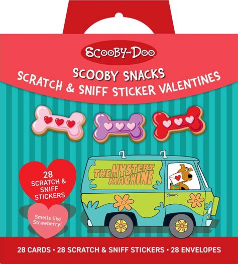 Scooby Doo Scooby Snacks Scratch And Sniff Sticker Valentines Book