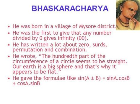 Mathematicians Bhaskaracharya