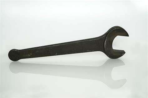 Premium Photo Single Open Ended Wrench Isolated On White