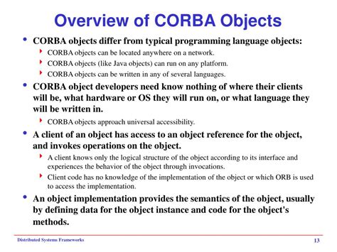 Ppt Corba Overview Developing Basic Corba Applications Powerpoint Presentation Id258099