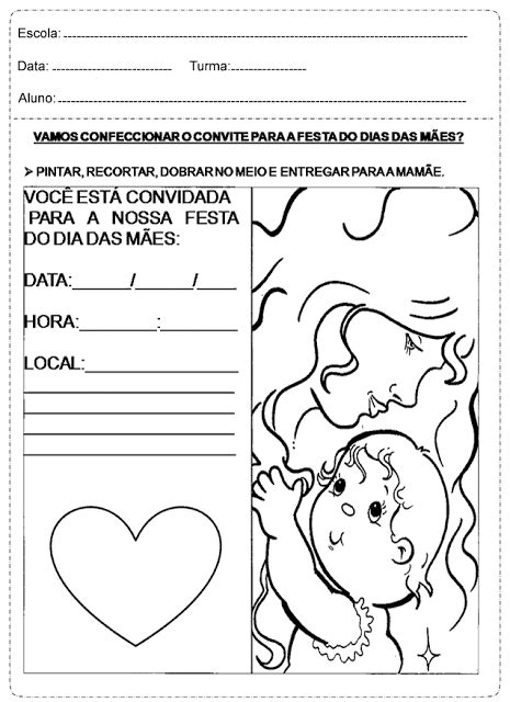 Atividades Para O Dia Das Mães Do Ensino Fundamental SÓ Escola