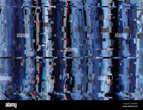Glitch Background Computer Screen Error Digital Pixel Noise Abstract Design Photo Glitch