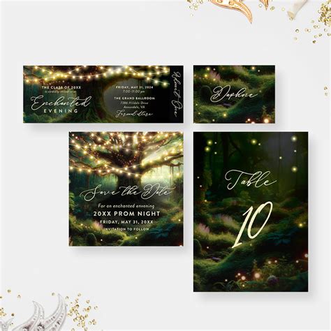Forest Theme Invitations