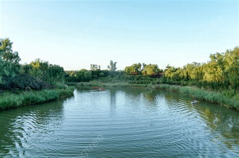 공원 호수 풍경 사진 공원 호수 풍경 사진 소재 하늘 푸른 하늘과 흰 구름 배경 일러스트 및 사진 무료 다운로드 Pngtree