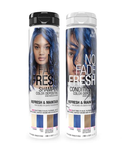 No Fade Fresh Colour Depositing Shampoo And Conditioner Duo Blue Blast