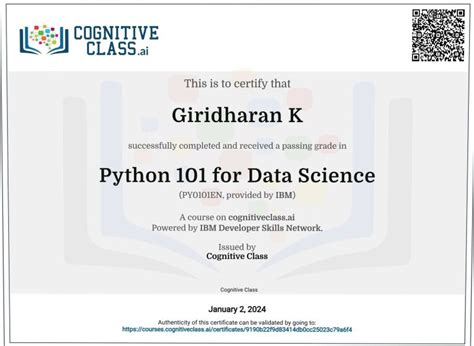 giridharan k on linkedin python datascience cognitiveclass ibm