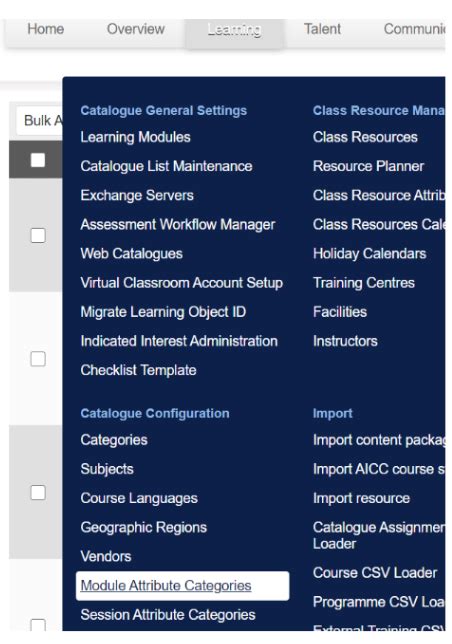 module attribute configuration peoplefluent
