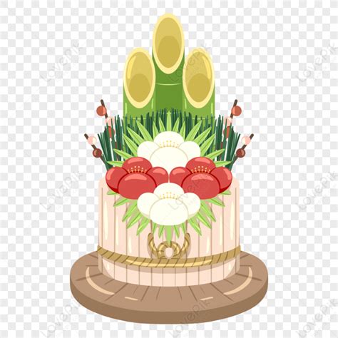 일본 일러스트 새해 장식 색 카도 마츠 소문화전통 Png 일러스트 무료 다운로드 Lovepik