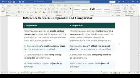 Difference Between Comparable And Comparator In Java 8 With Example