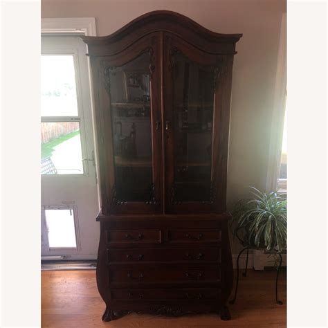 Antique French Bombay Vitrine Cabinet Aptdeco