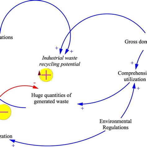Diagram Of The Models Causal Loops Bold Lines Represent A ± Feedback
