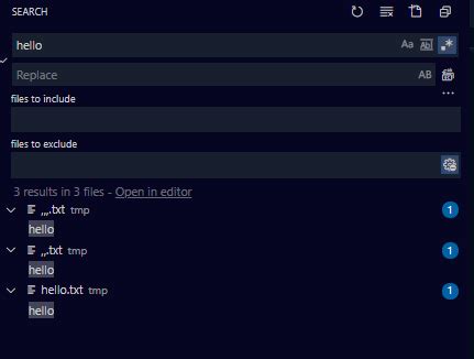 Exclusion In Files Search May Not Be Able To Hanlde This Situation Issue Microsoft