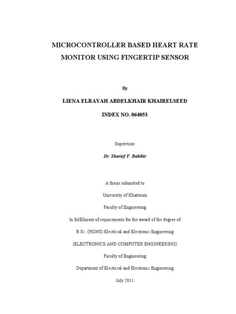 Microcontroller Based Heart Rate Pdf Fourier Analysis Heart Rate