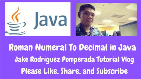 Roman Numeral To Decimal in Java - Free Computer Programming Source ...