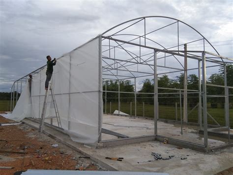 โรงเรือนปลูกกัญชา Update 8×20×5เมตร ระบบevap 👉 งานฐานรากเสร็จ 👉งานพื้นเสร็จ 👉โครงสร้างเสร็จ 👉