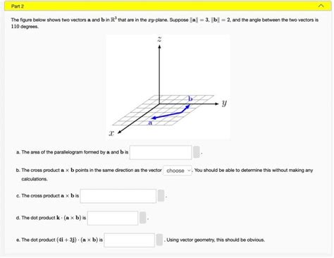 Solved The Figure Below Shows Two Vectors A And B In R That Chegg