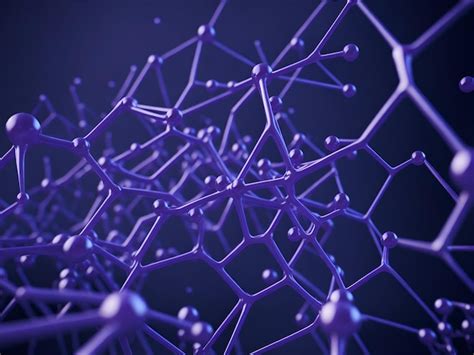 Premium Ai Image Futuristic Molecular Connection Wallpaper