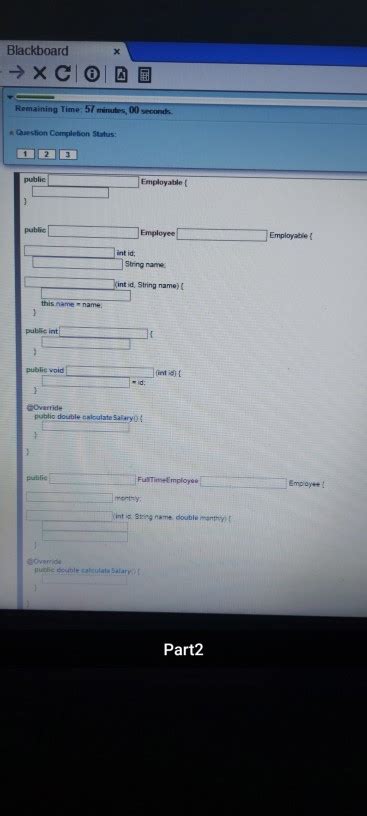 solved question 2 interfaces employable calculate salary