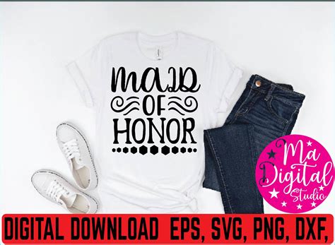Maid Of Honor Svg Graphic By Ma Digital Studio Creative Fabrica