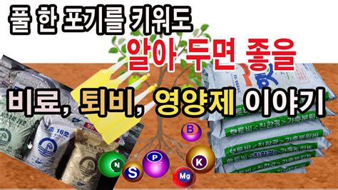 풀 한 포기를 키워도 알아두면 좋을 비료 퇴비 영양제 이야기식물에 필요한 영양소 양분의 흡수 방법 이온화 비료의 장단점 퇴비의 장단점 영양제 바로 알기
