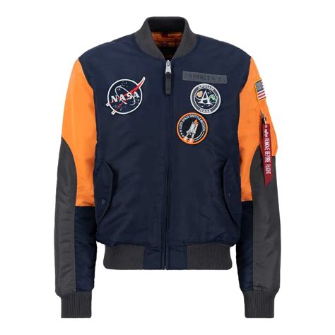Alpha Industries Ma 1 Nasa Hornet Bomber Jacket Dressinn