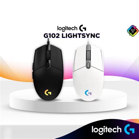 Logitech G102 Light Sync Gaming Wired Mouse Gaming Grade Sensor 8k