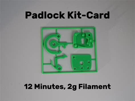 Mini Padlock Kit Card Remixed By Themastermakermakerworld Download