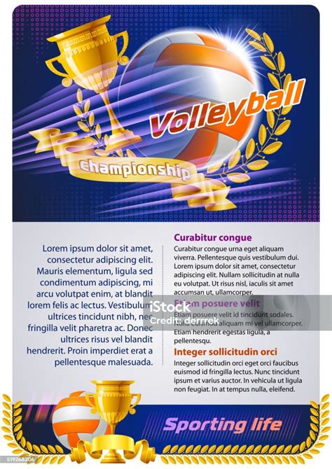 배구공 Championship에 대한 스톡 벡터 아트 및 기타 이미지 Championship 경쟁자 공 스포츠 장비 Istock