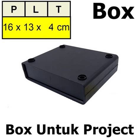 jual box plastik kotak plastik hitam x8 16x13x4cm box casing case