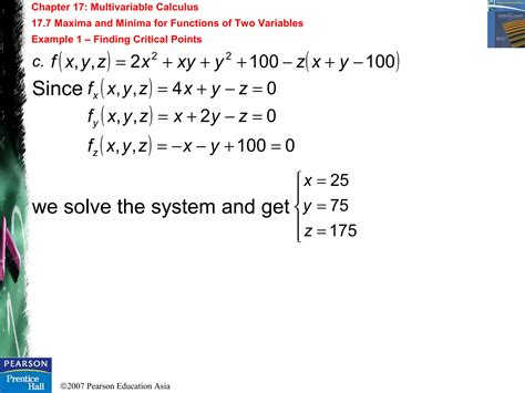Chapter 17 Multivariable Calculus Ppt