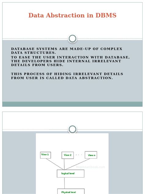 Data Abstraction In Dbms Pdf