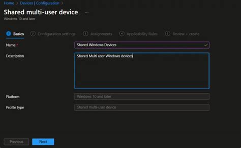 how to configure intune shared multi user device techuisitive