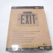 Dual Lite EVE Series 2 Watt White Red Integrated LED Exit Sign With Battery And Self Diagnostics