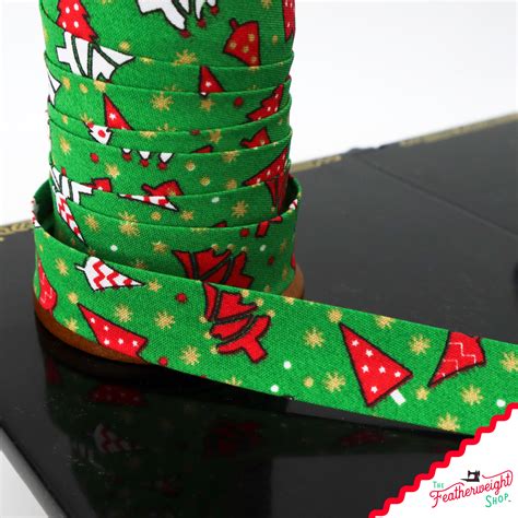 Bias Tape Christmas Tree Green Single Fold By The Yard The Singer