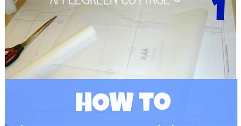 An Easy Way To Trace A Sewing Pattern From A Template AppleGreen Cottage