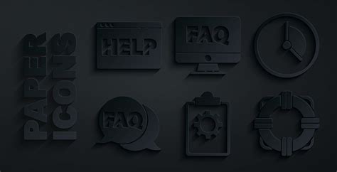 24시간 서비스 시간 관리 말풍선 Faq Lifebuoy 컴퓨터 모니터 및 브라우저 도움말 아이콘으로 체크리스트를 설정합니다