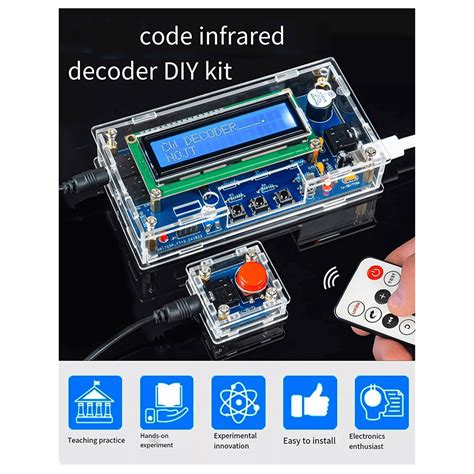 Hot Upgrade Cw Morse Code Infrared Decoder Electronic Diy Production Kit Science Experiment Fun