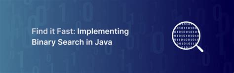 binary search algorithm in java implementation and key concepts