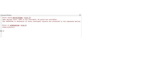 serial communication with matlab interfacing w software on the