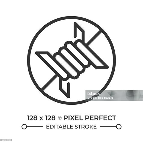 Freedom From Torture And Degrading Treatment Pixel Perfect Line Icon