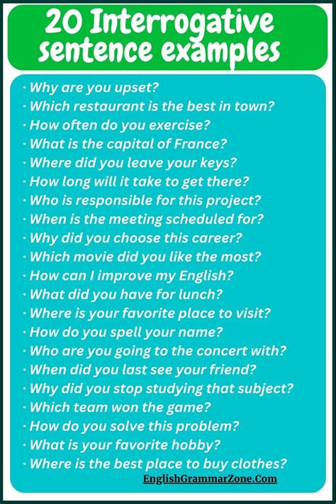 40 Interrogative Sentence Examples