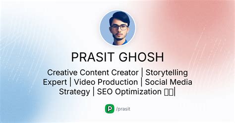 Prasit Ghosh • Peerlist