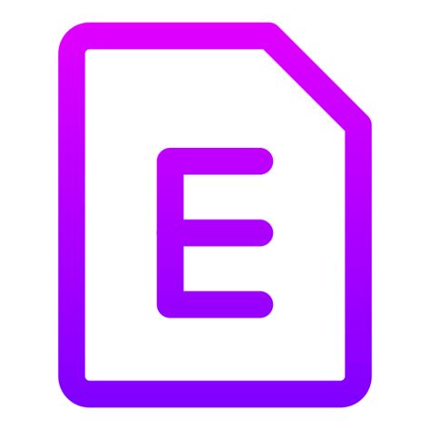 Excel Generic Gradient Outline Icon