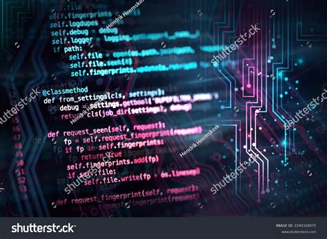 code programming technology abstract background computer stock