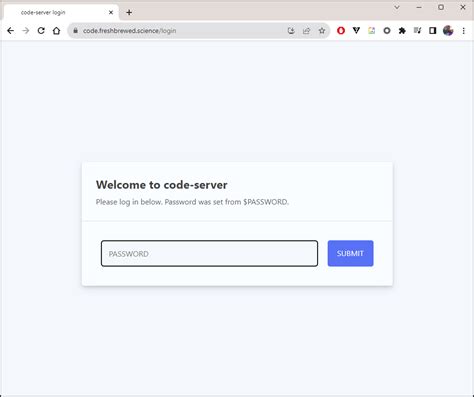 code server linux vs code in a container fresh brewed