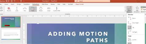 using motion paths in powerpoint
